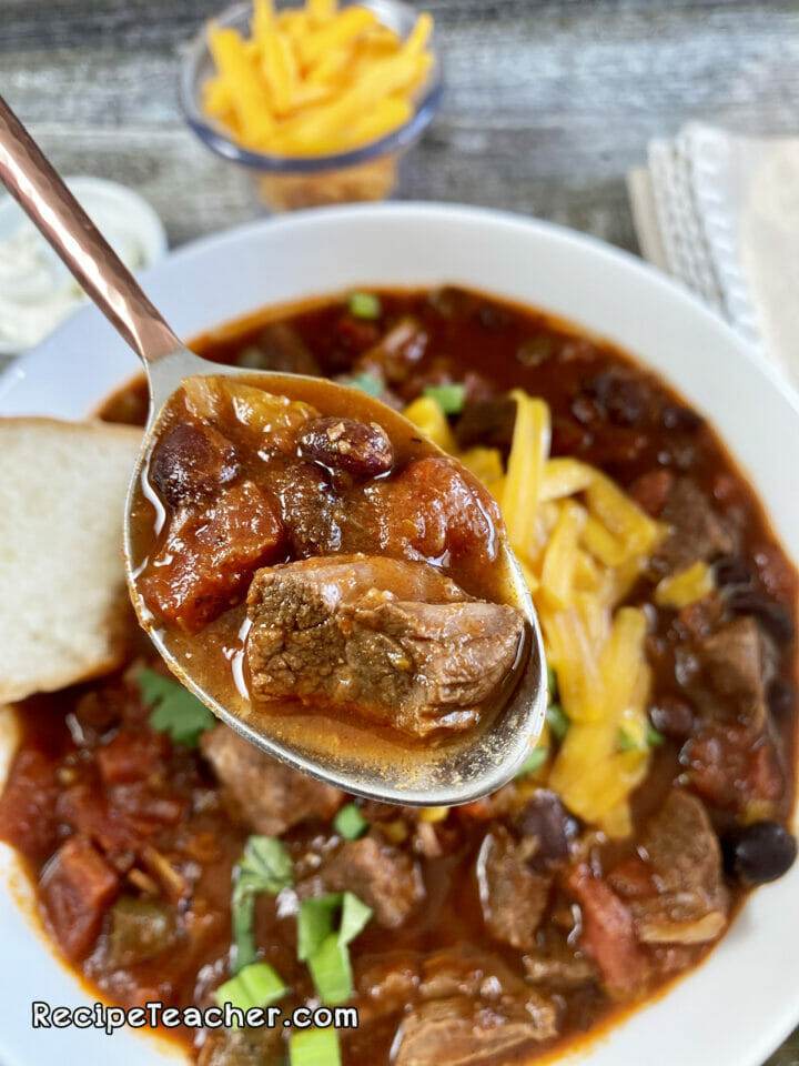 Best Damn Instant Pot Beef Chuck Chili - RecipeTeacher