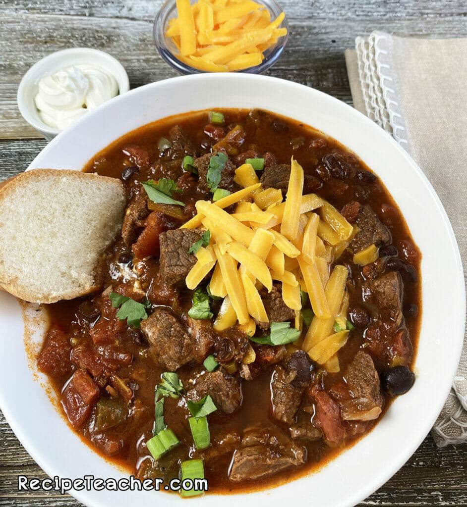 Best Damn Instant Pot Beef Chuck Chili - RecipeTeacher