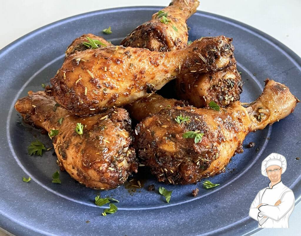 Best Damn Oven Baked Chicken Legs - RecipeTeacher