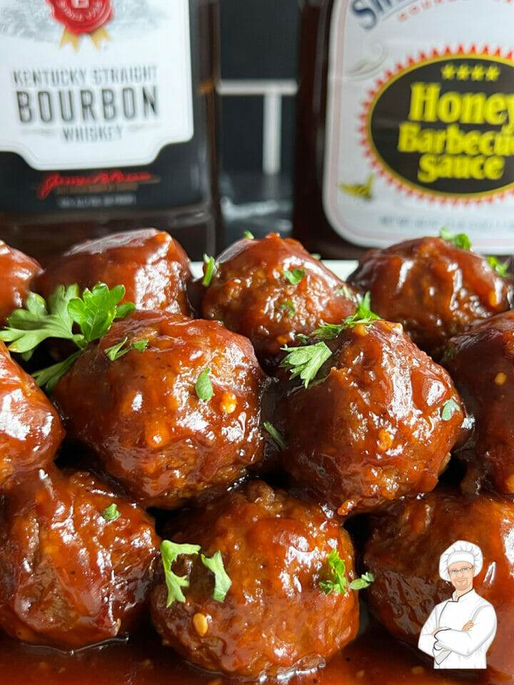 Best Damn Slow Cooker Bourbon Meatballs - RecipeTeacher