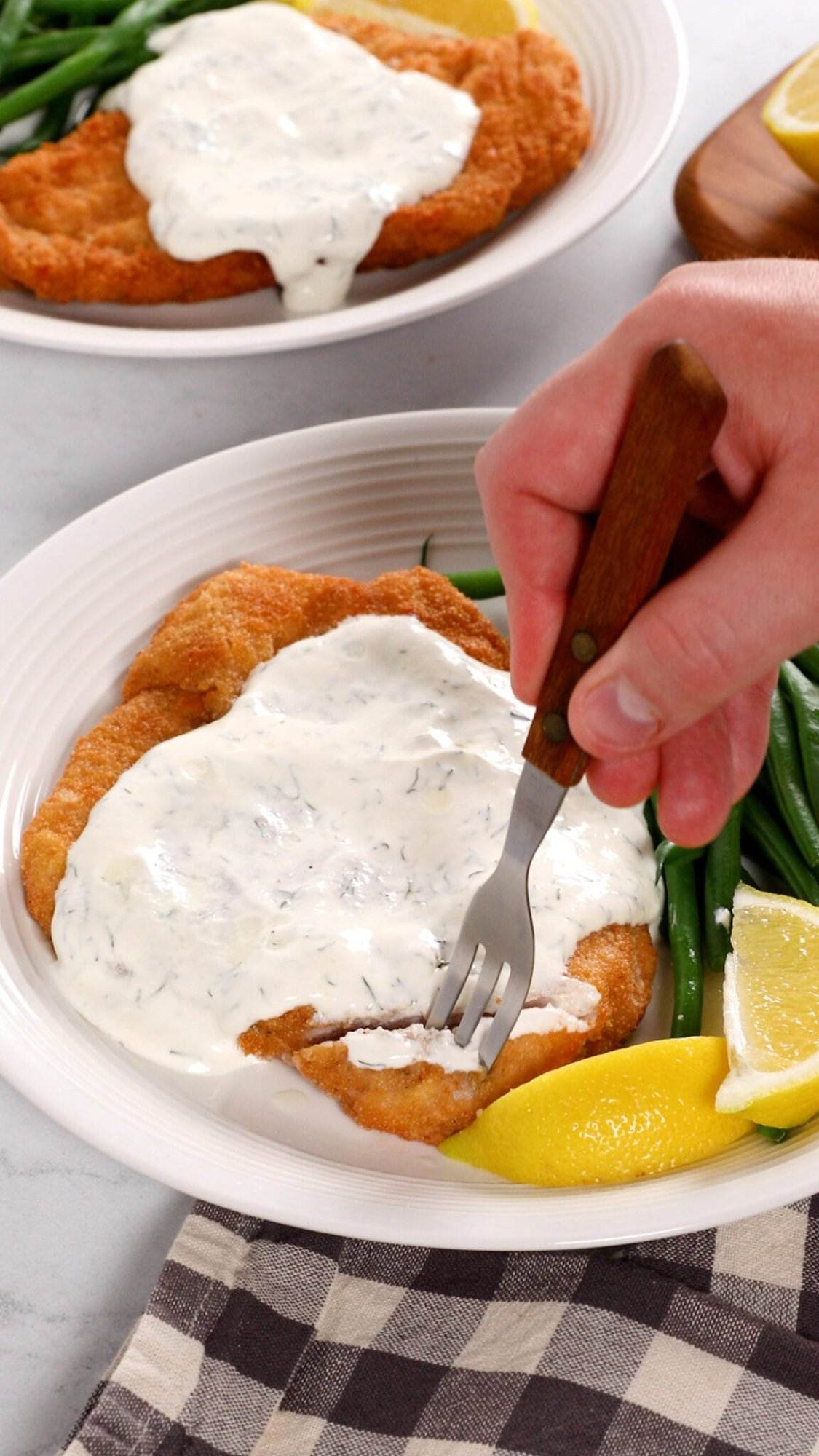 Best Damn Pork Schnitzel with Creamy Dill Sauce - RecipeTeacher