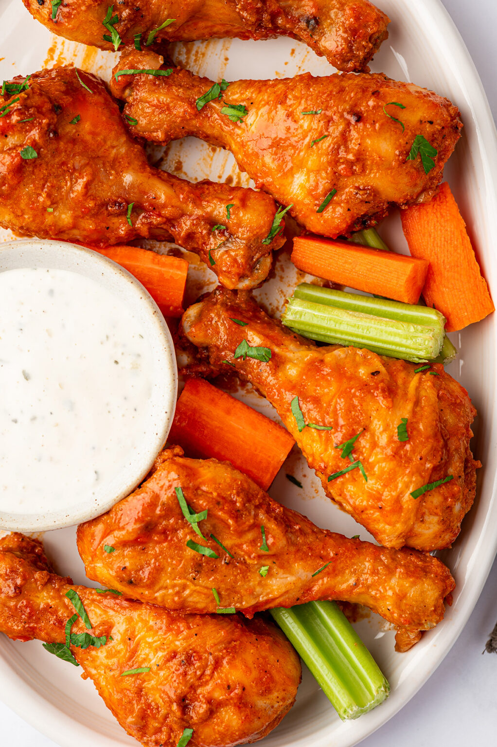 Best Damn Baked Buffalo Chicken Legs - RecipeTeacher
