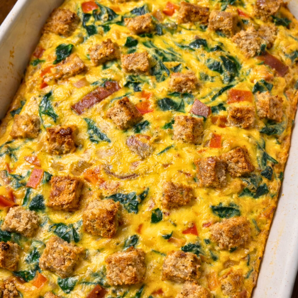 Healthy Breakfast Casserole - RecipeTeacher